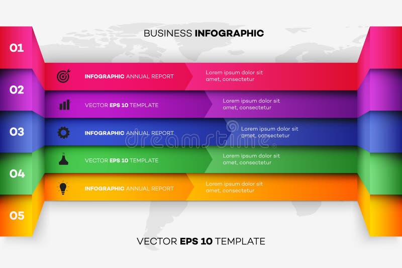 Full Editable Business Infographic. Vector Template and Mockup for Your ...