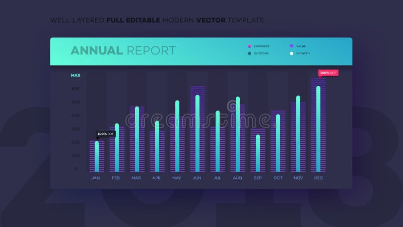 Full Editable Infographic Chart. Stock Vector - Illustration of ...