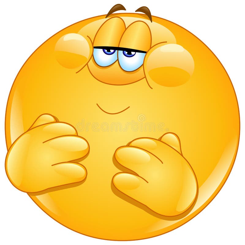 Emoticon eating pizza stock vector. Illustration of button - 27197239