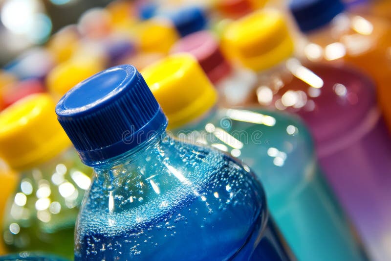 Full and Empty Bottles of Cleaning Solutions, Suitable for Utilization ...