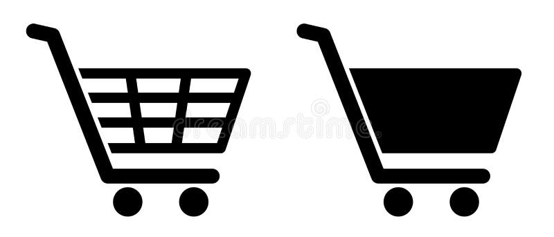 Full and Empty Shopping Cart Symbol Shop and Sale Icon Stock Vector ... Full and Empty Shopping Cart Symbol Shop and Sale Icon Stock Vector ...