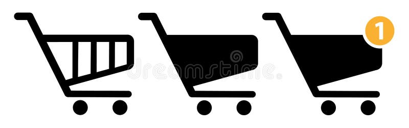 Full and Empty Shopping Cart Symbol Shop and Sale Icon Stock ... Full and Empty Shopping Cart Symbol Shop and Sale Icon Stock ...