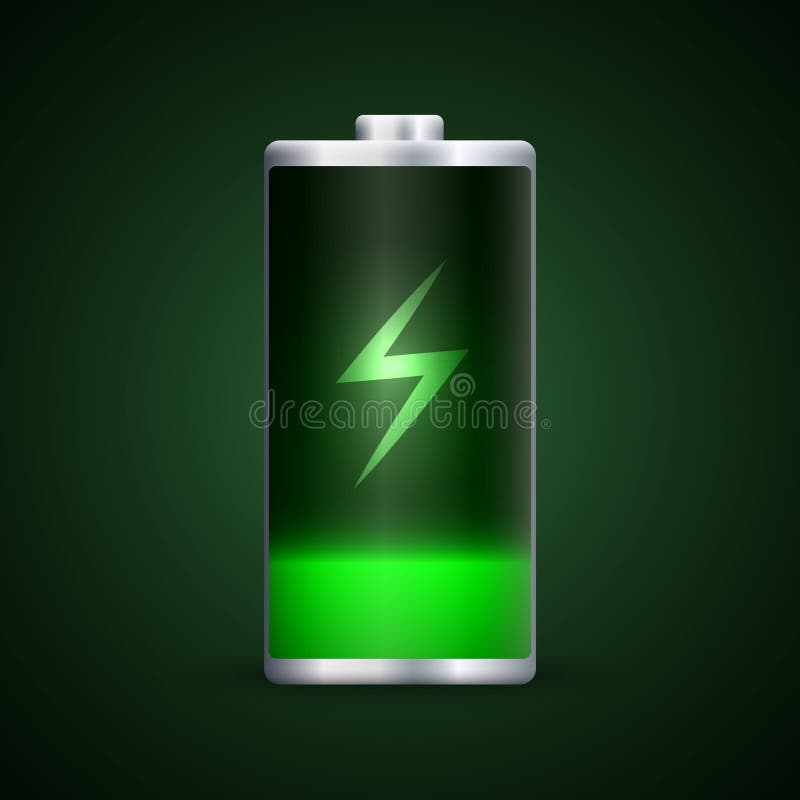Full energy battery charge stock illustration. Illustration of vector ...