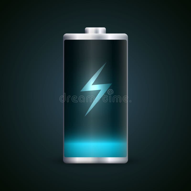 Full energy battery charge stock illustration. Illustration of ...