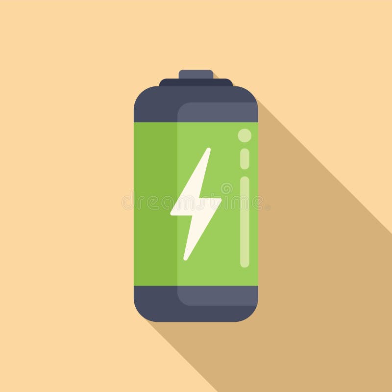 Full Energy Battery Icon Flat Vector. Load Indicator Stock Illustration ...