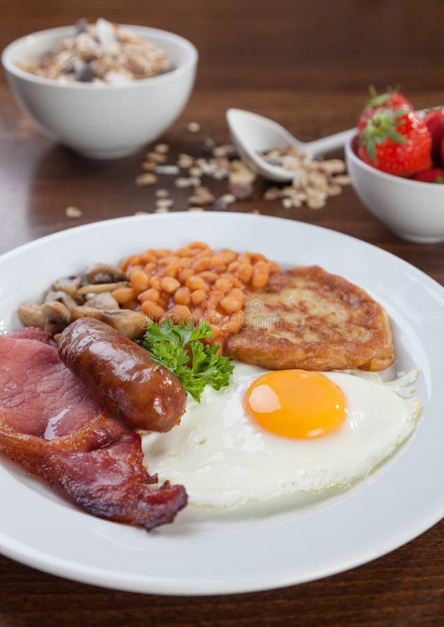 Full English Breakfast stock image. Image of cookery, plate - 5626131