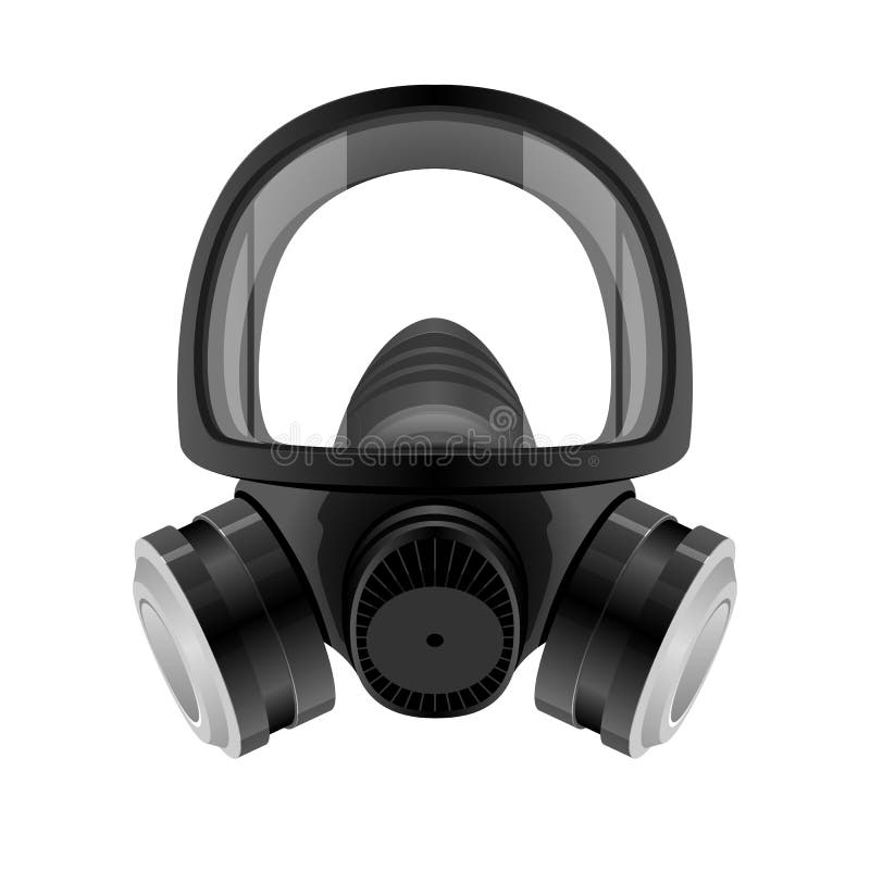 Full Face Industrial Grade Respiratory Protective Mask - Icon Stock ...