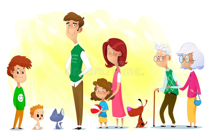 Full family stock vector. Illustration of collection - 150566325