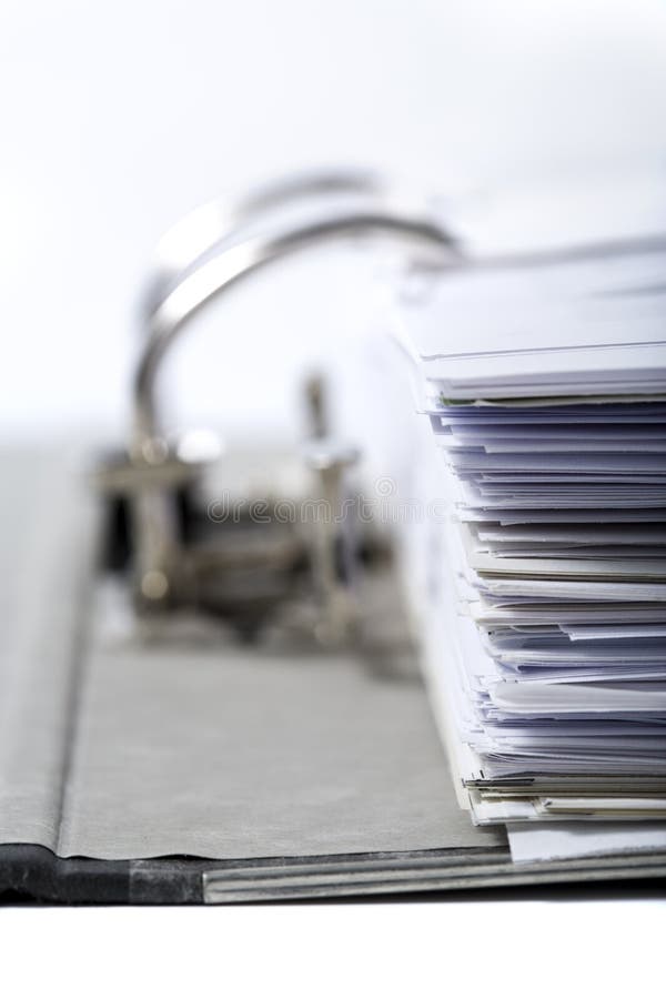 Full file binder stock image. Image of filing, archive - 10374099