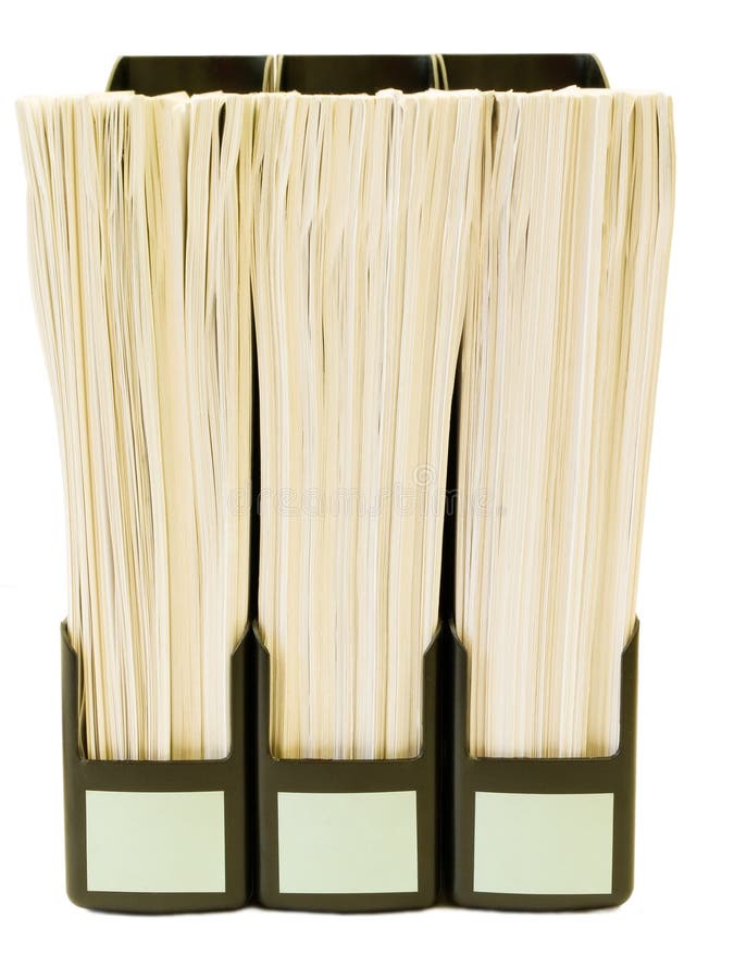 Full File Holders stock image. Image of archive, database - 1410597