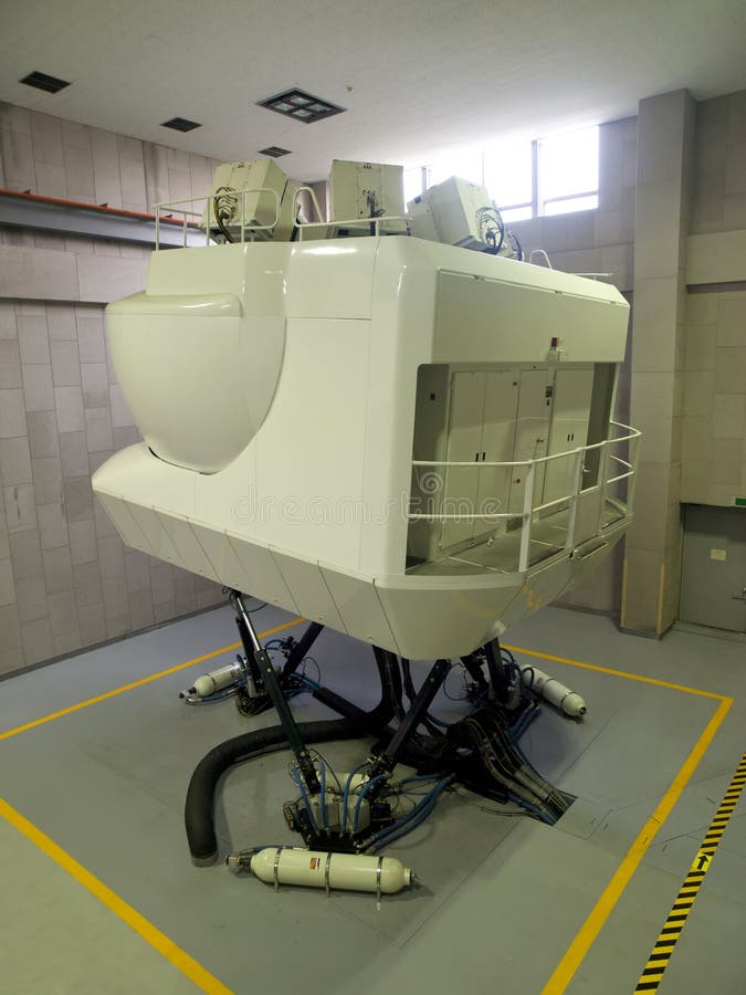 Full Flight Simulator stock photo. Image of instrument - 26146098