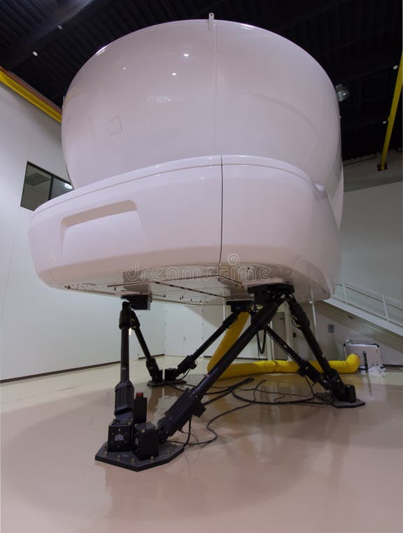 Full Flight Simulator stock image. Image of aircraft - 37120035