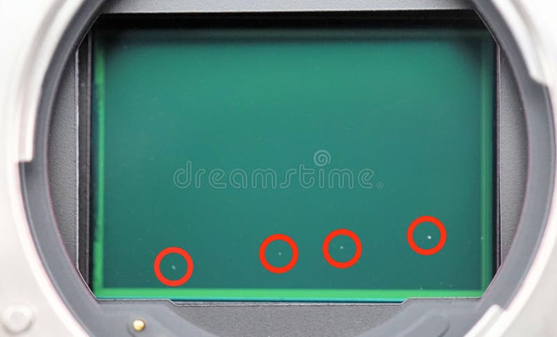 Full Format Sensor with Recognizable and Highlighted Sensor Spot Stock ...