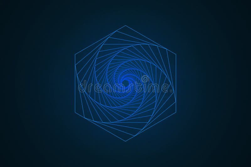 Abstract geometry line art stock illustration. Illustration of internet ...