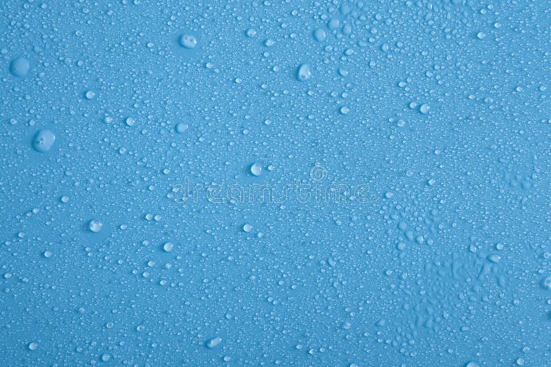 Full Frame Backdrop of Water Droplets Splatter on Blue Background Stock ...