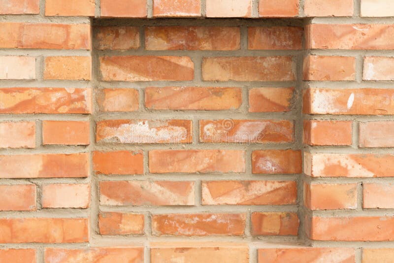 Brick wall with recess stock image. Image of sidewalk - 30144743