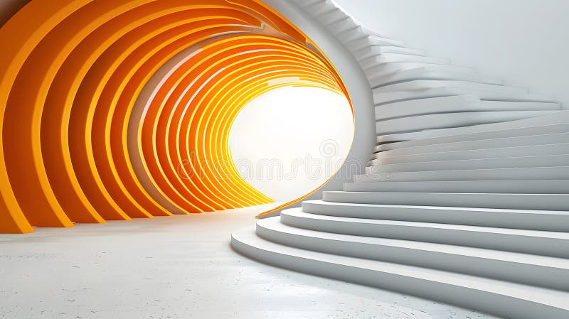 Full Frame Background of Bright Abstract Yellow Curved Layers Stock ...