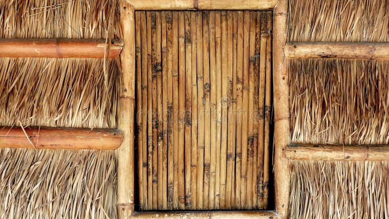 Bamboo Window Frame stock photo. Image of black, wall - 90313106
