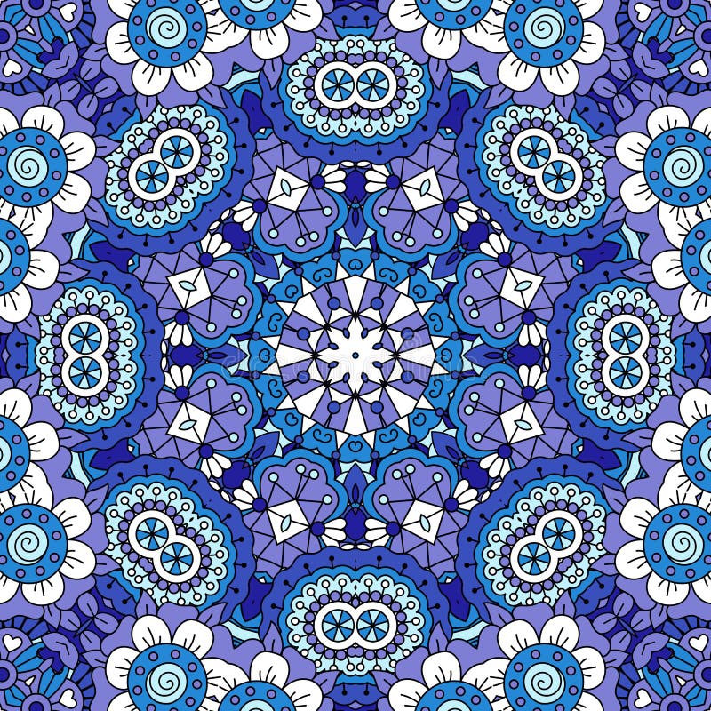 Full Frame Background of Lovely Floral Patterns Stock Vector ...