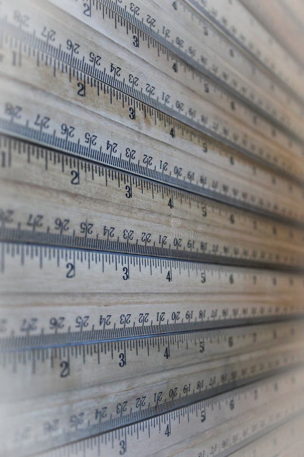 Full Frame Banner of Rulers Measuring Sticks in Rows Columns Math Stem ...