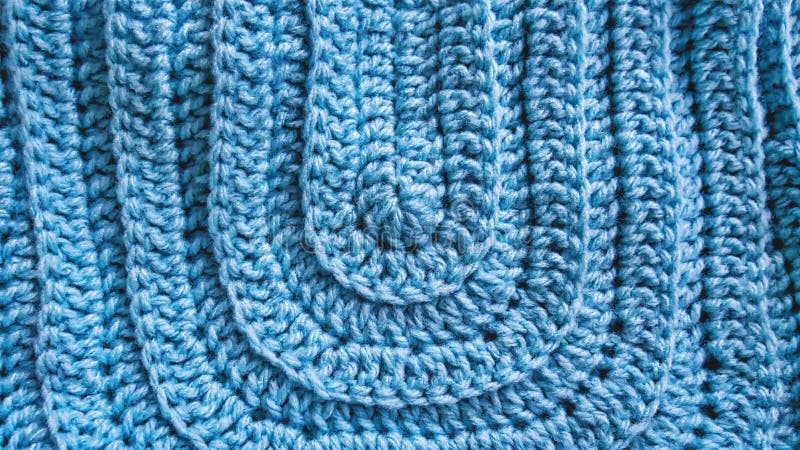 Full Frame Blue Knitted Cloth Texture Background Stock Photo - Image of ...