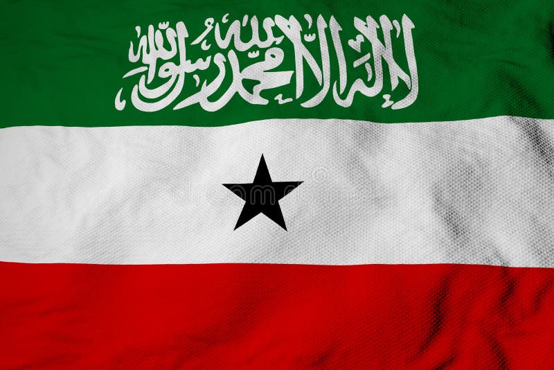 Waving Flag of Somaliland in 3D Rendering Stock Illustration ...