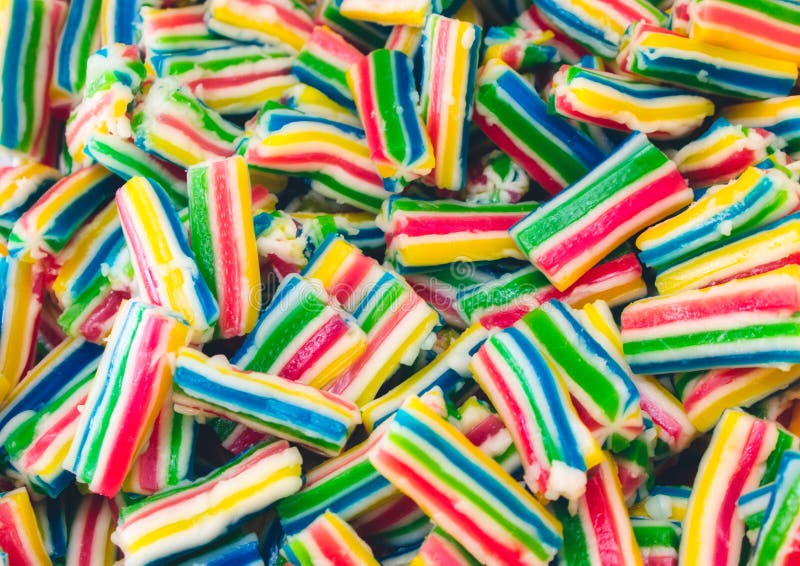 Full Frame Closeup of Multi-colored Candy Chews Stock Photo - Image of ...