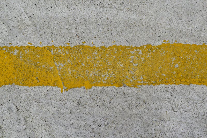 The Full Frame of the Concrete Floor is Painted Yellow Stock Image ...