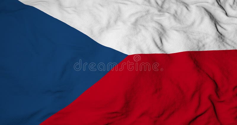 Czech Flag Waving on Wind Seamles Loop 3d Animation Stock Footage ...