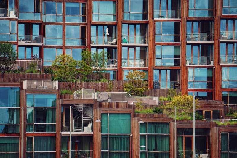 Full Frame of Facade of Modern Building Editorial Photo - Image of ...