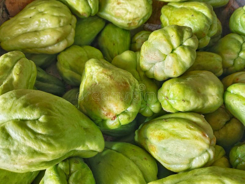 Full Frame of Fresh Green Guava Stock Image - Image of guava, gourd ...