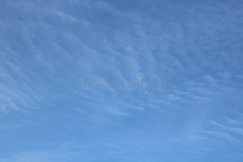 Full Frame Image of Blue Sky with Soft Scudding Cloud Formation Stock ...