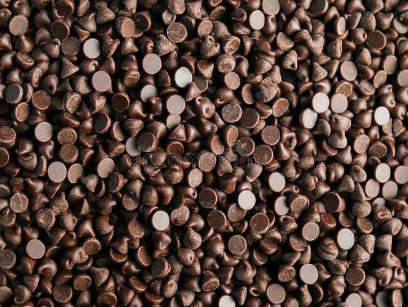 Full Frame Image of Chocolate Chips Stock Illustration - Illustration ...
