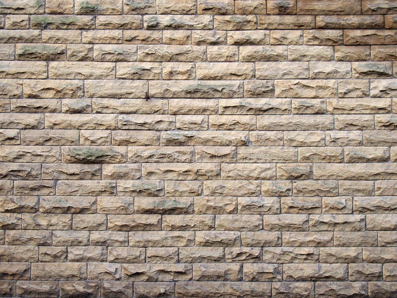 Full Frame Image of an Old Yellow Sandstone Wall Made of Regular Blocks ...