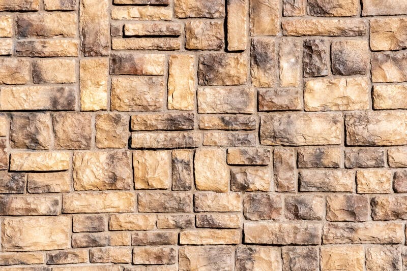 Full Frame Image of a Stone Wall Stock Photo - Image of texture, brown ...