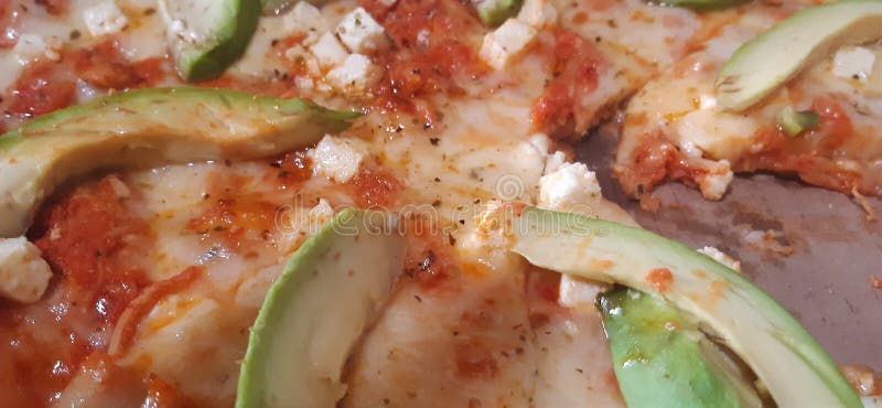 Pizza Up Close and Full Framed Image Stock Image - Image of food ...