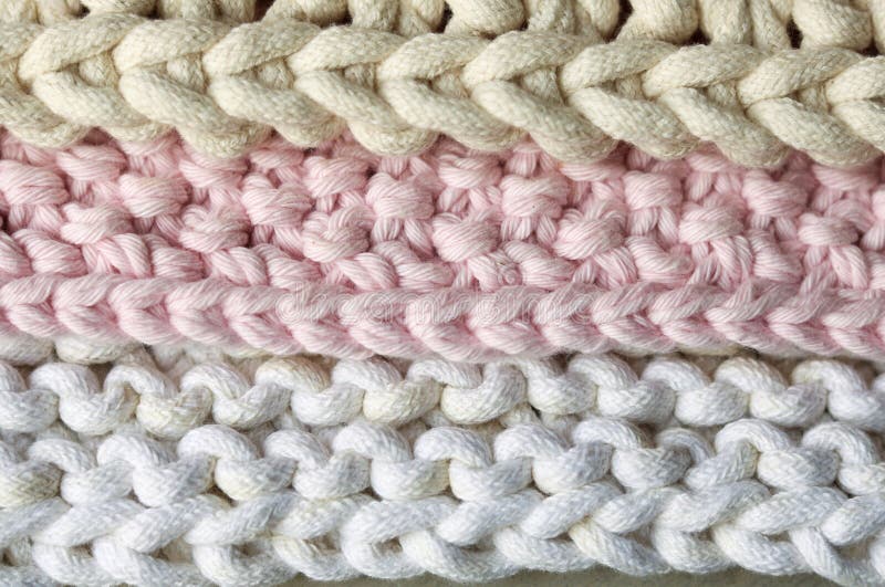 Full Frame of Knitting Works Patterns in Different Colors and Ya Stock ...