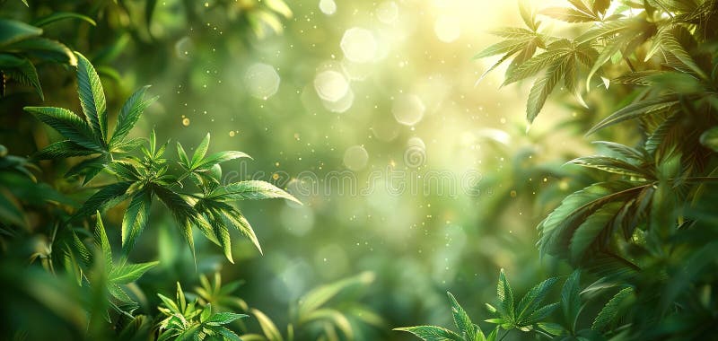 A Full Frame of Marijuana Foliage, Background Wallpaper Stock Image ...