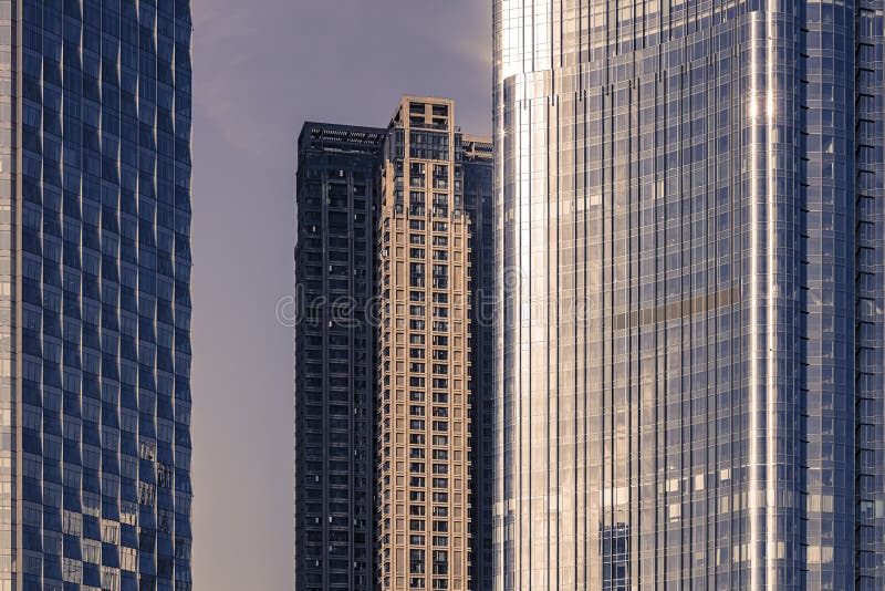 Full Frame of Modern Glass Steel Architecture Stock Image - Image of ...