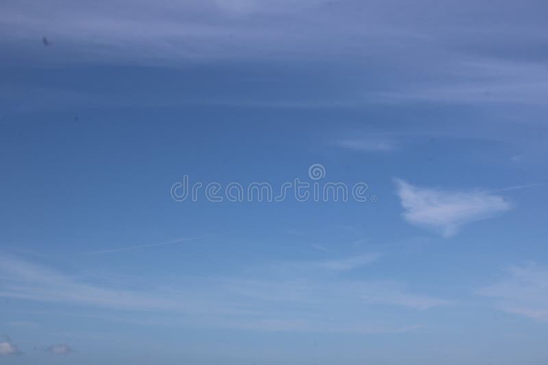 Full Frame of Pretty Blue Sky with Soft Scudding Cloud Formation Stock ...