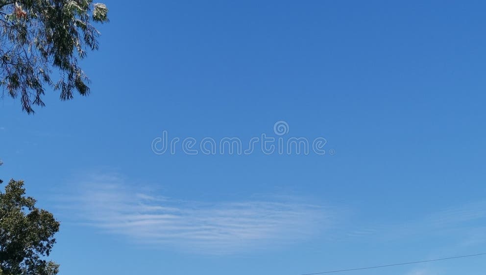 Full Frame of Pretty Blue Sky with Unusual Scudding Cloud Formation ...