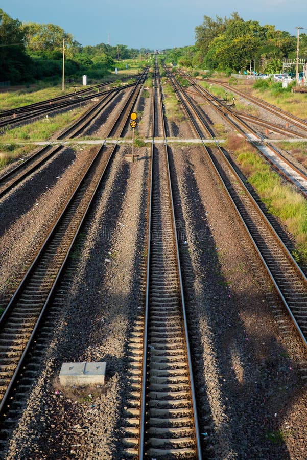 Full Frame of Railroad Tracks Stock Photo - Image of full, sign: 61004812