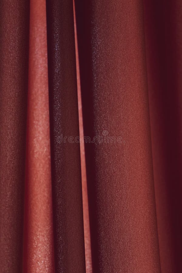 Full Frame of Red Folded Silk Velvet Fabric As Background, Vertical ...