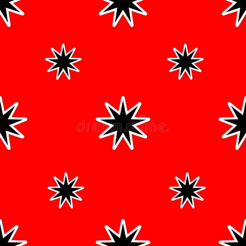 Star Pattern on Red Background Stock Vector - Illustration of decor ...