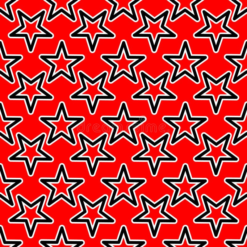 Star Pattern on Red Background Stock Vector - Illustration of ...