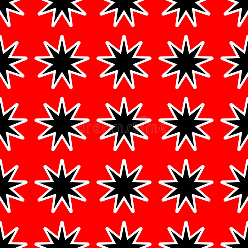 Star Pattern on Red Background Stock Vector - Illustration of ...