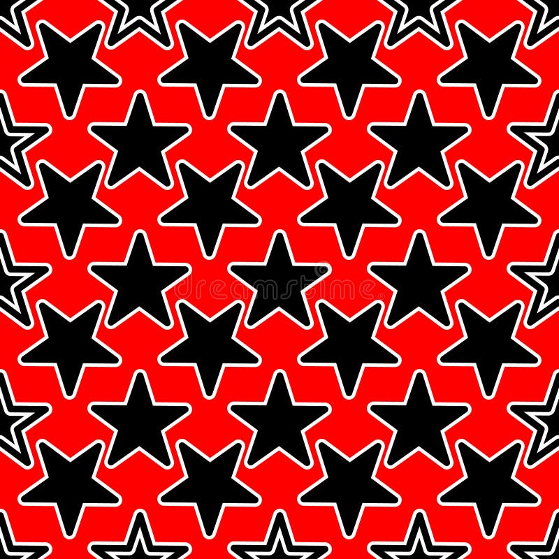Star Pattern on Red Background Stock Vector - Illustration of graphic ...