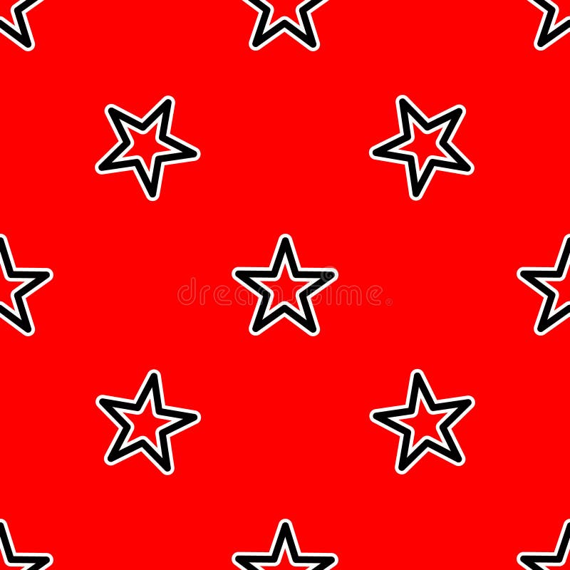 Star Pattern on Red Background Stock Vector - Illustration of contrast ...