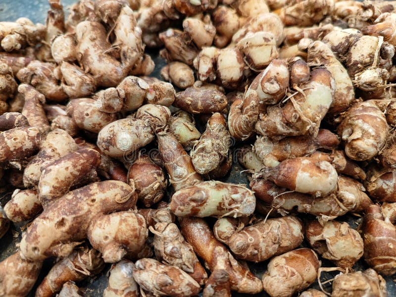 Full Frame Shot of Aromatic Ginger for Sale at Market Stall Stock Photo ...