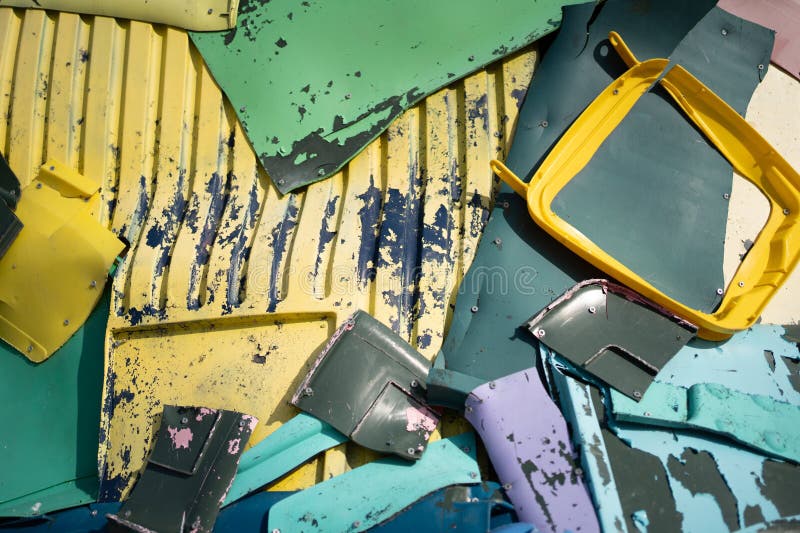 Full Frame Shot of Multicolored Plastic Waste Refuse Stock Photo ...